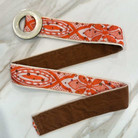 Loop de Loops | Accessories | Loop De Loops Belt 42 Orange Cream Mother ...